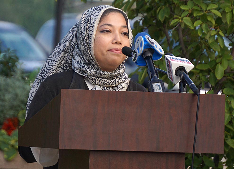 9/11 survivor Shaila Zerin-Anwar gives remarks at memorial – The Voice