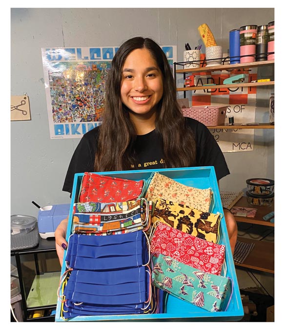 Teen makes masks to hand out – The Voice