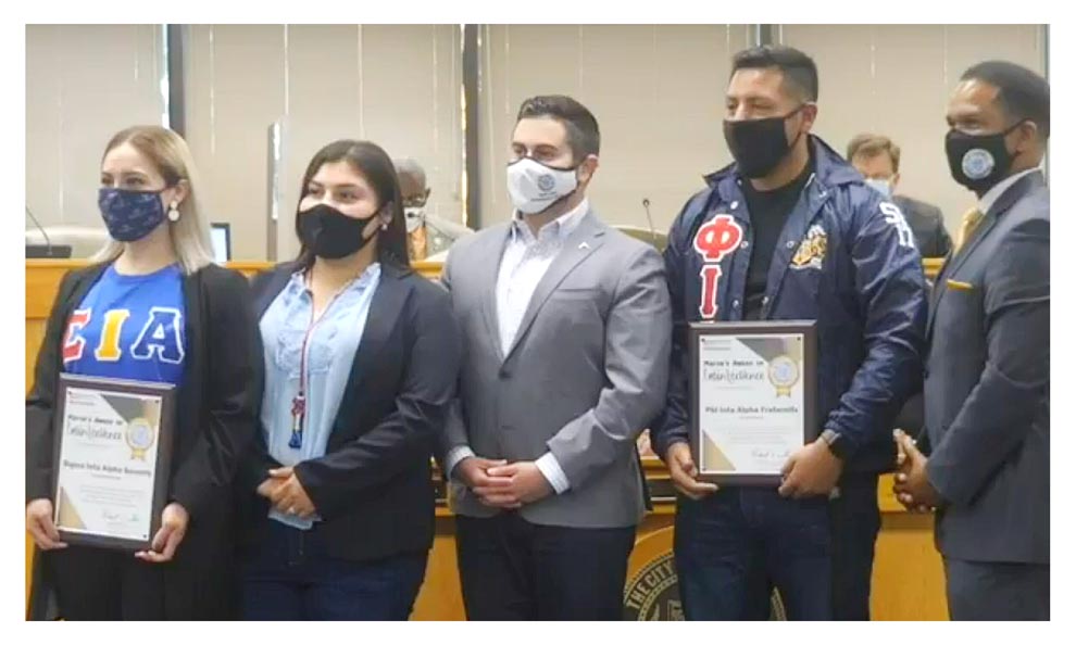 Mayor’s Award of Latin-Xcellence for sorority, fraternity – The Voice