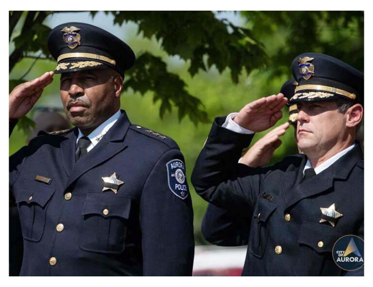 Flags presented to active officers during the National Police Week ...