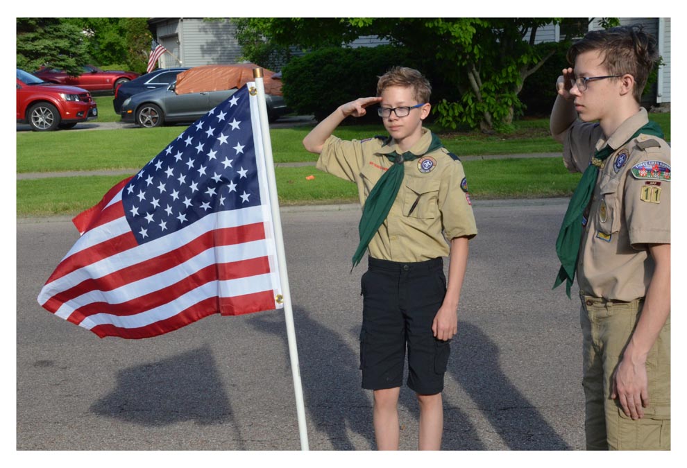 Aurora Boy Scouts celebrate U.S. Flag Day – The Voice