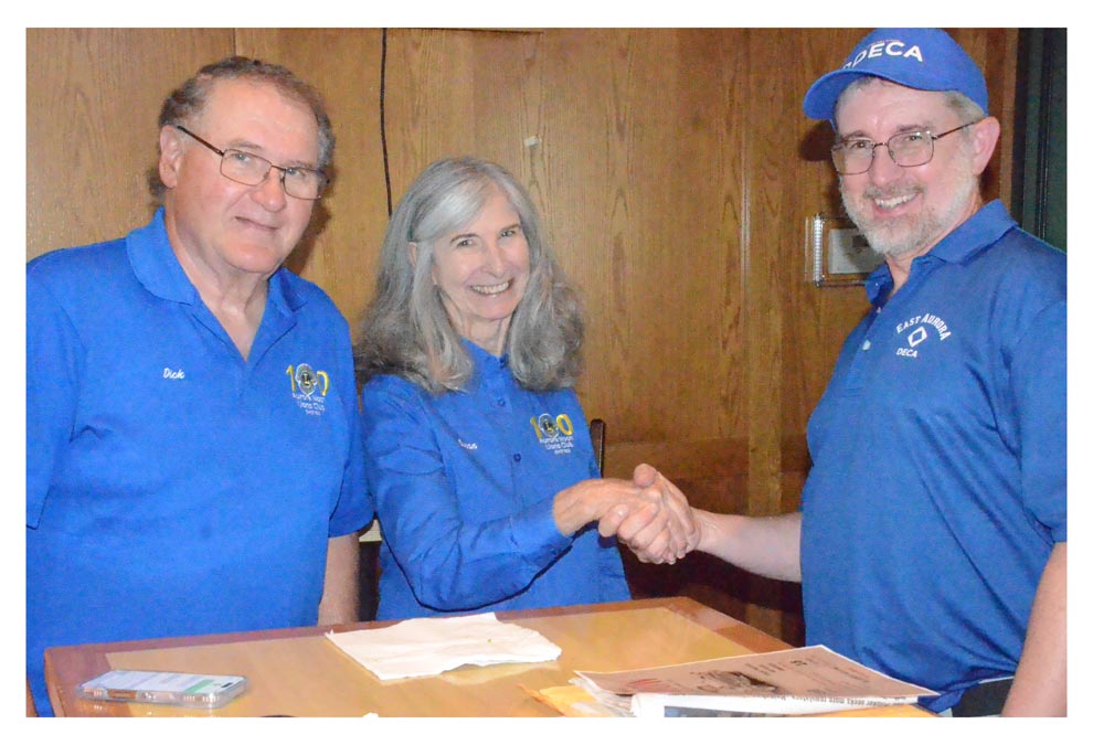 Aurora Lions Club donates to East Aurora DECA – The Voice