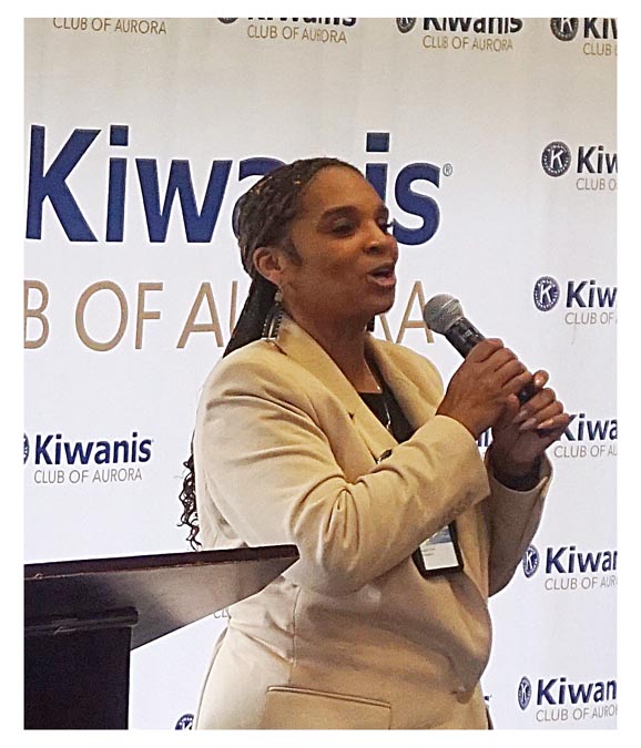 Katrina Boatright discusses senior services at Kiwanis Club of Aurora ...